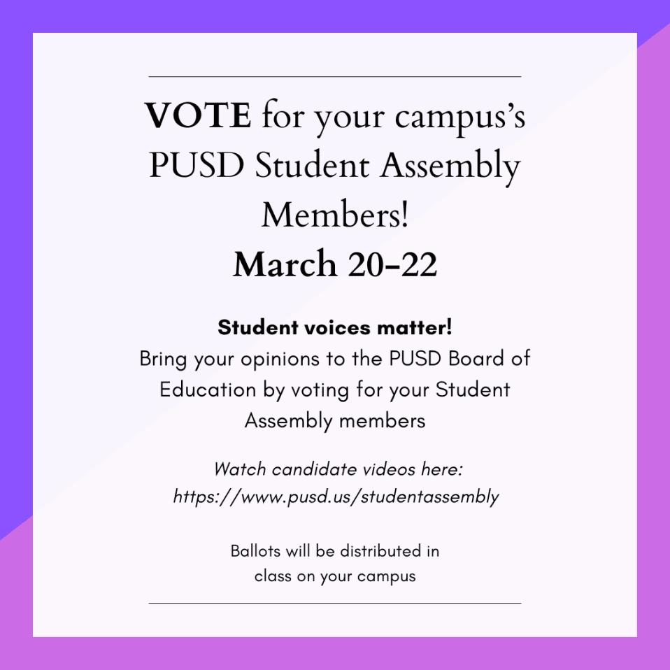 PUSD Getting Ready to Welcome Student Assembly and Council Members ...